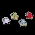 Dualoai 100pcs Cute Rabbit Cat 2 Holes Wooden Buttons DIY Crafts for ...