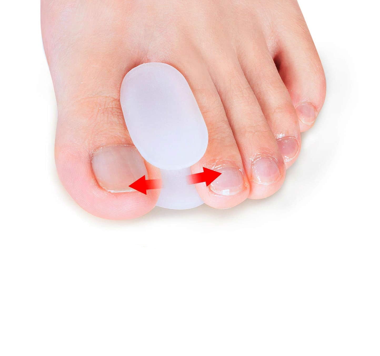 JINGPENG 12 Pack Silicone Toe Separators Reusable Bunion Corrector ...