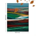 Abstract Textured Landscape Canvas Print Wall Art for Living Room ...