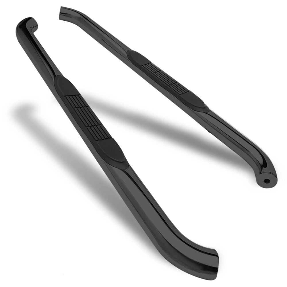3" Black Side Step Rails For 2021-22 Ford 2 Door Nerf Bars Running ...