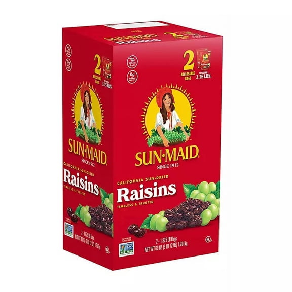 Sun-Maid Raisins, 36 Oz, 2 Ct - Walmart.com