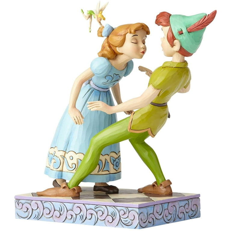 Tinkerbell And Peter Pan Kissing