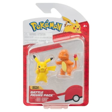 Pokemon Battle Figure 3 Pack - Features 2 inch Pikachu and Perrserker and 3 inch Hawlucha ...