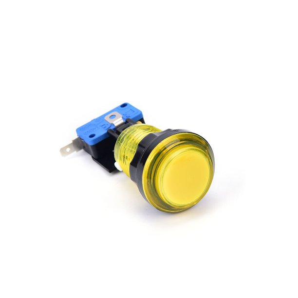 1PC 12V LED Light illuminated Round Arcade Game Push Button Switch 5 Colors 32mm He Qiyong ...