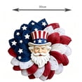 Patriotic Uncle Sam Acrylic Wreath – 12in Red White Blue 3D Layered ...