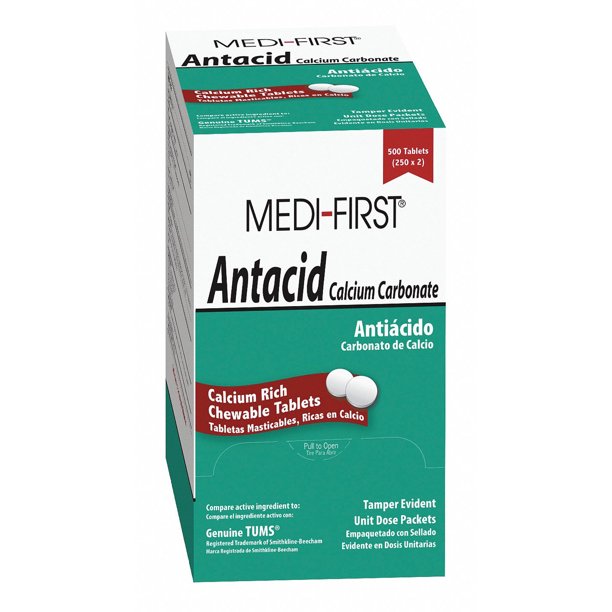 Medi-First Antacids,Chewable Tablet,PK250 80248 80248 ZO-G4041405 ...