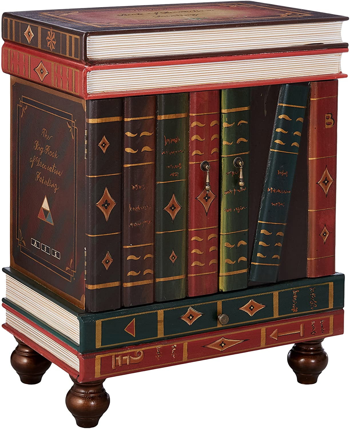 Design Toscano The Lord Byron Vintage Decor Stacked Books End Table ...