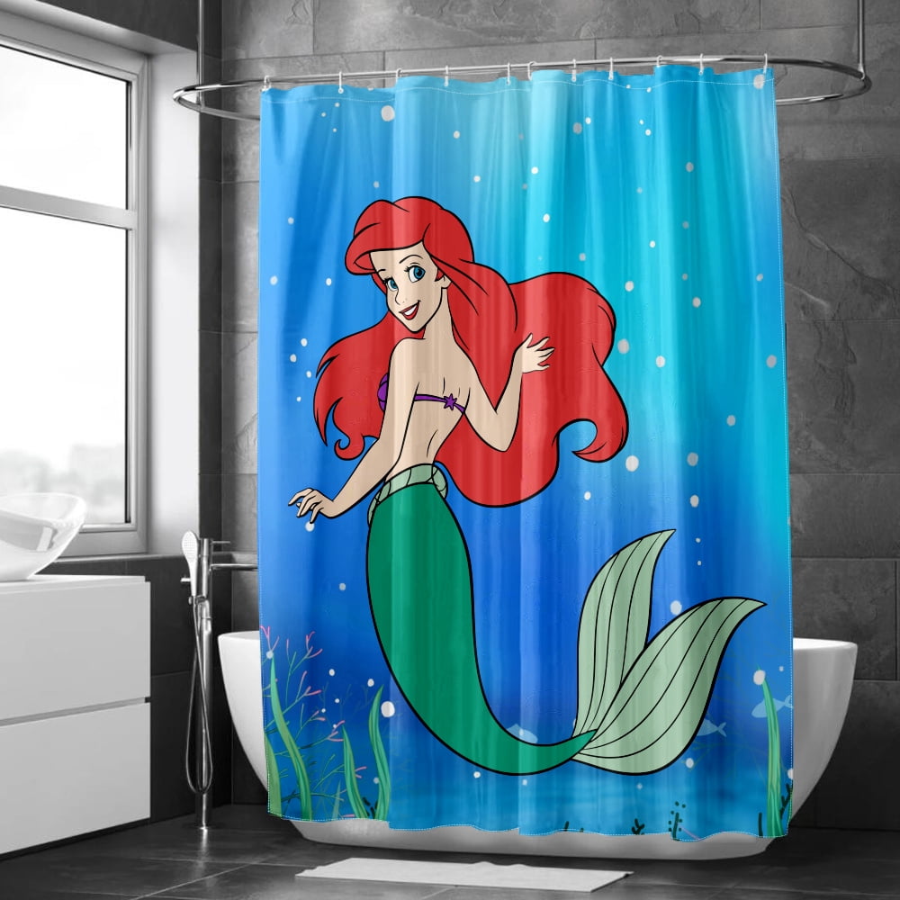 Ariel Shower Curtain L 180 180cm Waterproof Thick Hem Durable Washable