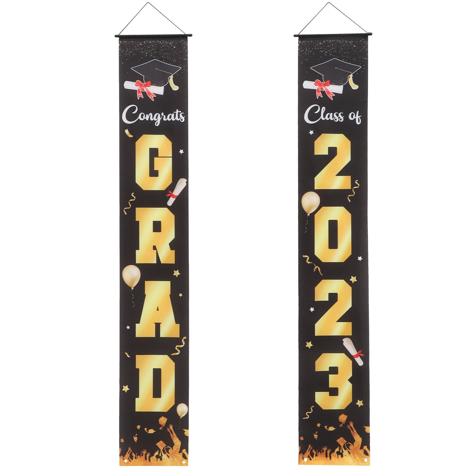 1 Pair Graduation Party Door Couplets 2023 Graduation Porch Signs ...