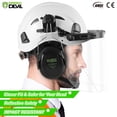 GREEN DEVIL Chainsaw Helmet with Face Shield and Ear Muffs 3‑in‑1 ...