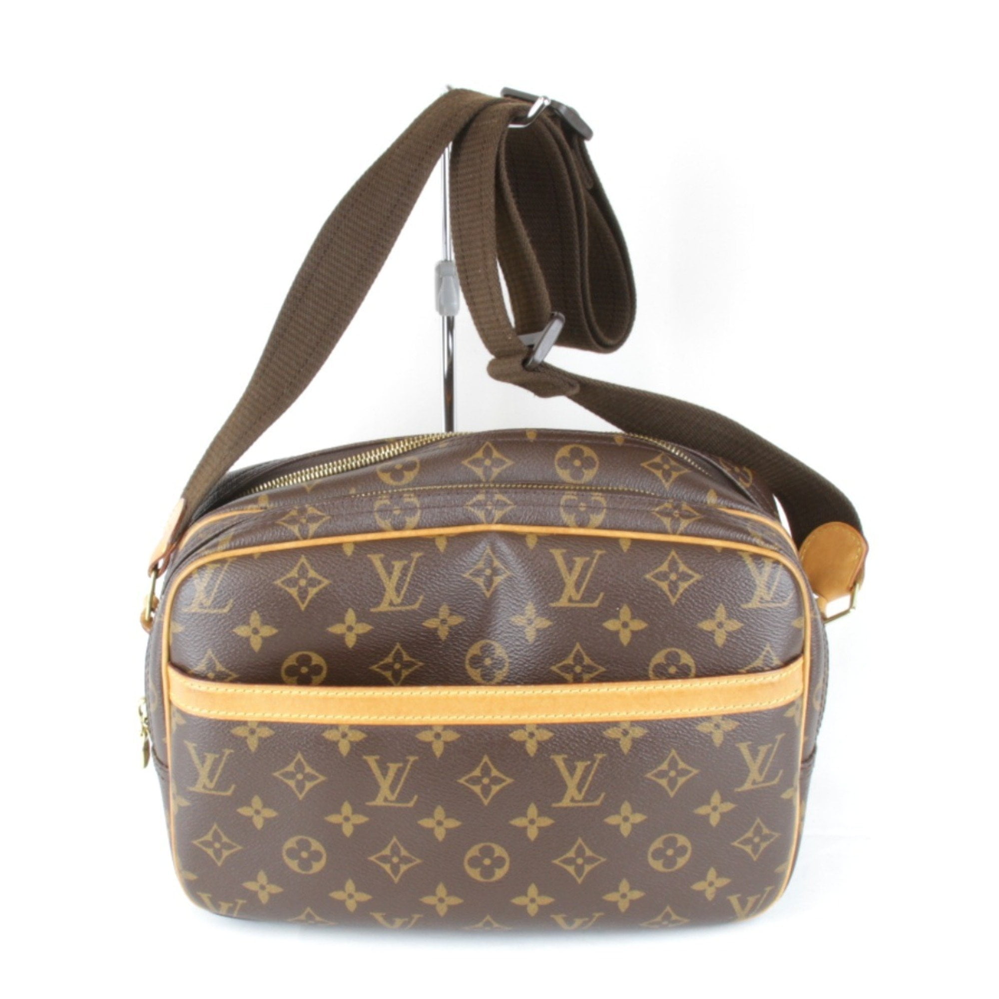 Pre-Owned LOUIS VUITTON Louis Vuitton Reporter PM M45254 Shoulder Bag Brown Monogram... (Good ...
