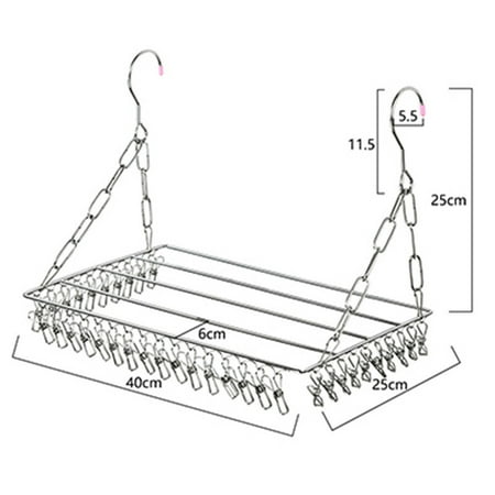 Multifunctional Clothes Drying Rack Stainless Steel Laundry Garment ...