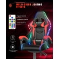 Bigzzia Gamer's Gaming Chair with LED Lights, Ergonomic High Back ...