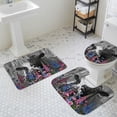 Farm Animals Bathroom Rugs Set Funny Pair Cows Rustic Wildflower ...