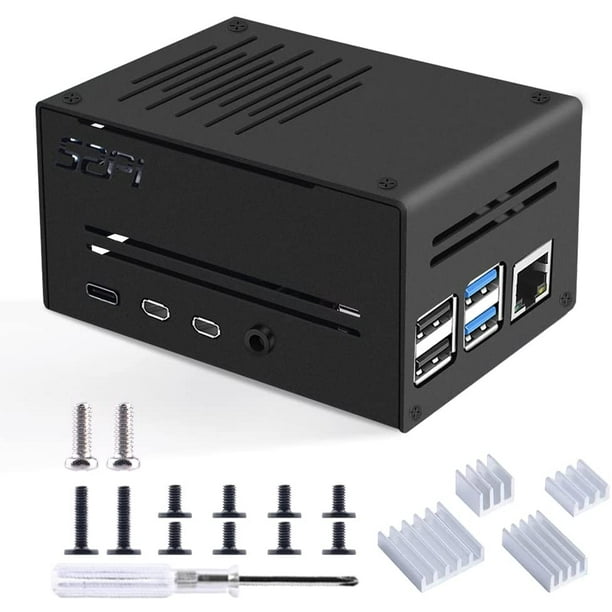 G Raspberry Pi 4 Metal Case,Raspberry Pi 4B Case for Raspberry Pi Low ...