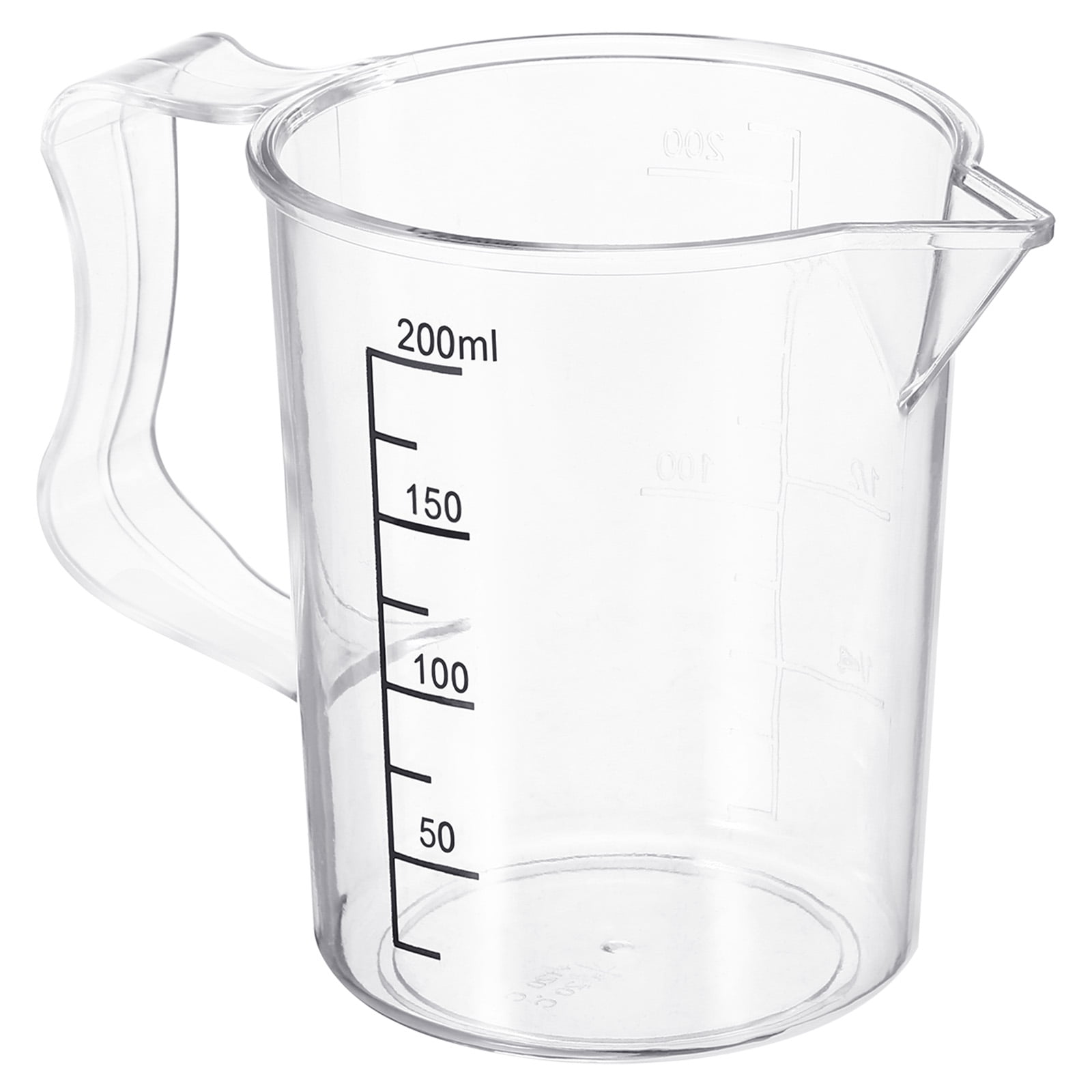 Uxcell Graduated Beaker, 200ml PC Plastic Liquid Measuring Cup Double ...