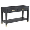 Steve Silver Ginny Console Table, Solid Acacia Wood, Burnished Walnut - Walmart.com