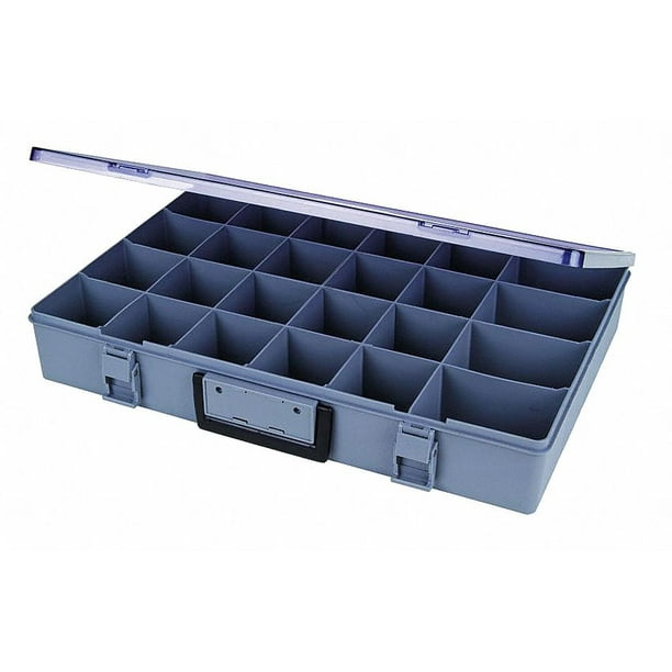 Flambeau Compartment Box,Double Latch,Gray,3 in 1024-2 - Walmart.com