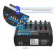 Pyle 4 Channel Bluetooth Sound Board Mixer System for DJ Studio Audio ...