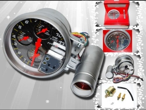 Type R 11K RPM TACHOMETER with Built in Shift Light Type R 11K RPM ...