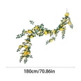 Artificial Rose Garland Hanging Vines Fake Flower Greenery Faux Ivy ...