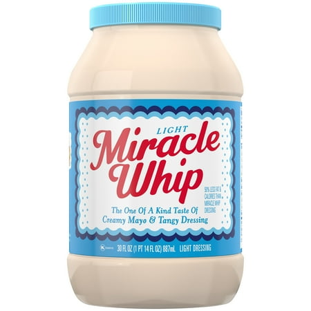 Miracle Whip Light Dressing 30 fl. oz. Jar - Walmart.com