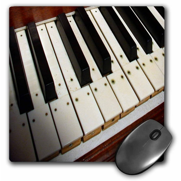 3dRose Piano Keyboard, Mouse Pad, 8 by 8 inches - Walmart.com