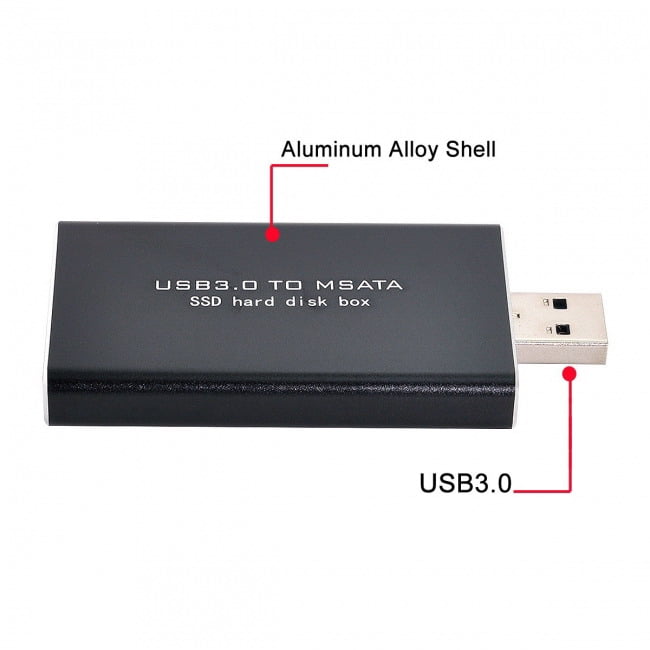 JSER Mini PCI-E mSATA to USB 3.0 External SSD PCBA Conveter Adapter Pen ...
