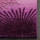 SAFAVIEH Soho Fiesta Celebration Wool Area Rug, Purple, 6' x 6' Round ...