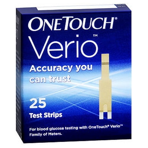 Tiras reactivas Onetouch Verio 25 para medir la glucosa en sangre ...