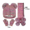 AWZXDE 2026 Solid Color Jacquard Kids Hat And Long Scarf Set Winter ...