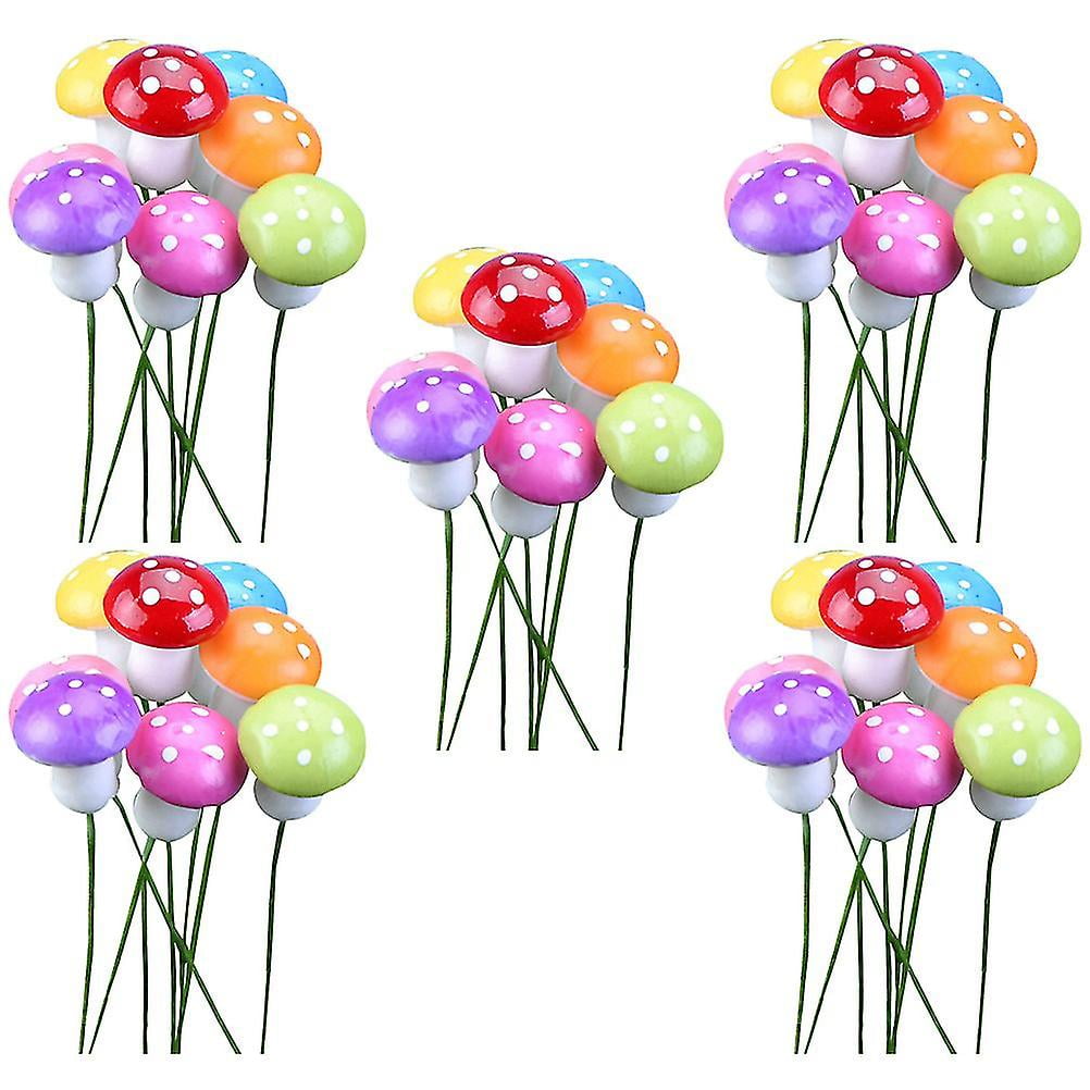 68pcs Realistic Mushrooms, Micro Garden Tiny Mushroom Decors, Mini ...