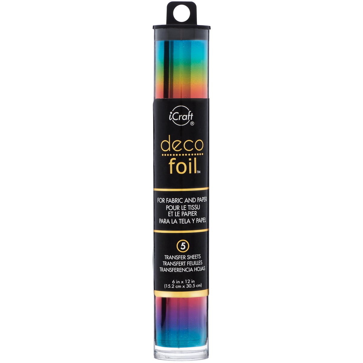 Click here for Icraft Deco Foil Transfer 6x12 Tube Rainbow 5pc prices
