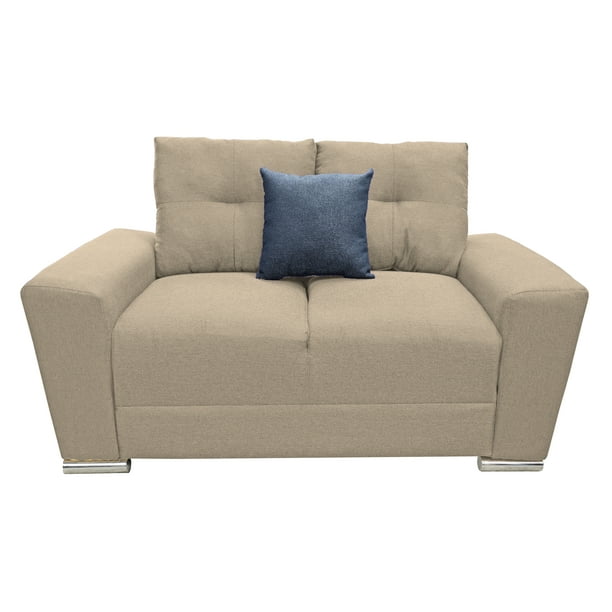 Love seat El Bazar Store Suecia Lino Beige 2 plazas, Modular, Moderno, Sala, Sofa | Bodega ...
