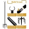 2PACK 10 FT Outdoor String Light Pole Stand for Deck Fence or Patio ...
