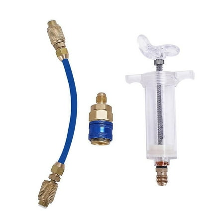 YDJKET A/c Oil And Dye Injector With R-134a Snap Quick Coupler 1/4" Sae ...