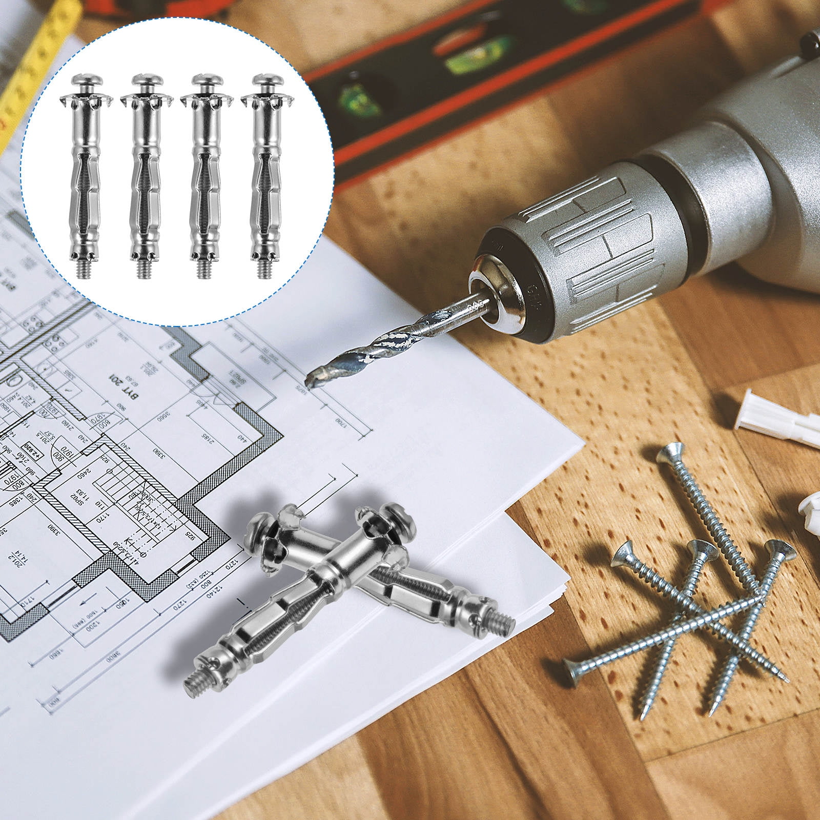 Click here for Oulii 25pcs Steel Hollow-Wall Anchors Heavy Duty F... prices