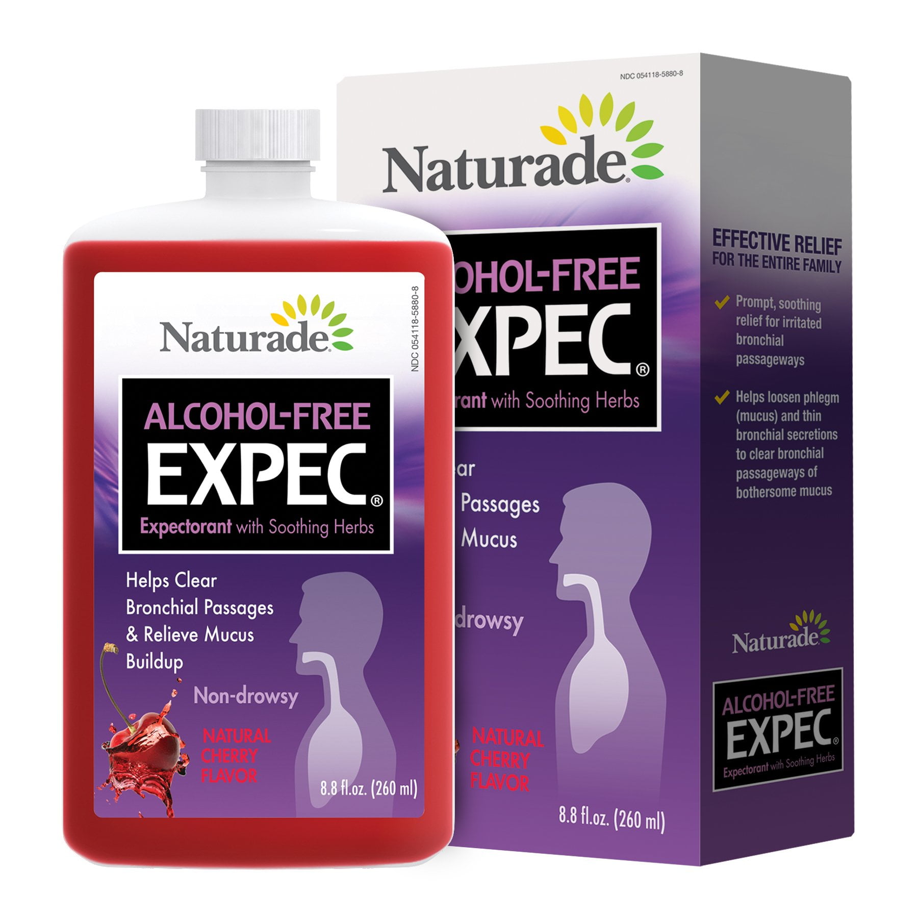 Naturade ALCOHOL FREE EXPEC® Herbal Expectorant with Guafenesin, 8.8 fl ...