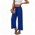 CFLVAEK Summer Spring Pants for Women Casual Drawstring Elastic Waisted ...