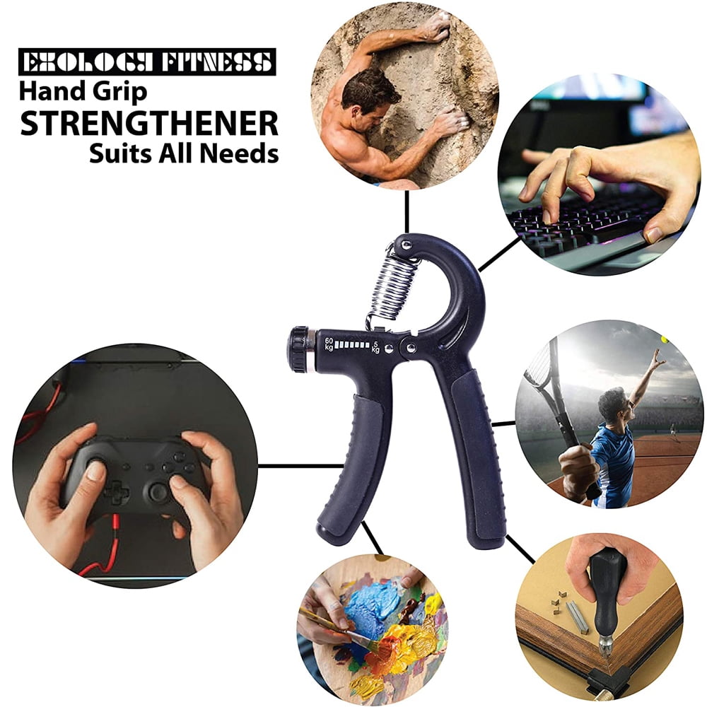 Buy 5-60 Kg Grip Strengthener Exerciser – Adjustable Hand Grips ...