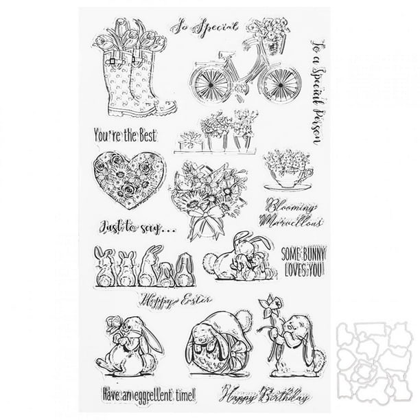Transparent DIY Stamp,Transparent Rubber Stamp Seal Transparent Stamp ...
