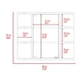 Bathroom Storage Cabinet Milan Medicine Cabinet, Six External Shelves ...