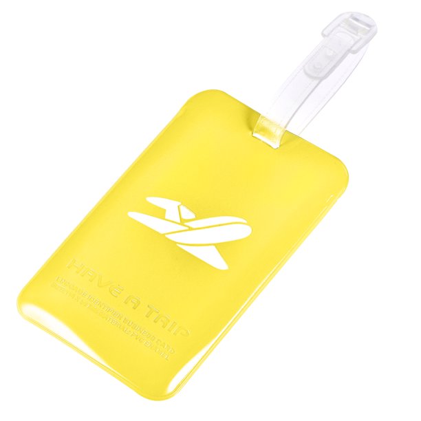 Uxcell Luggage Tag PVC Holders Baggage Label Identifier with Straps ...