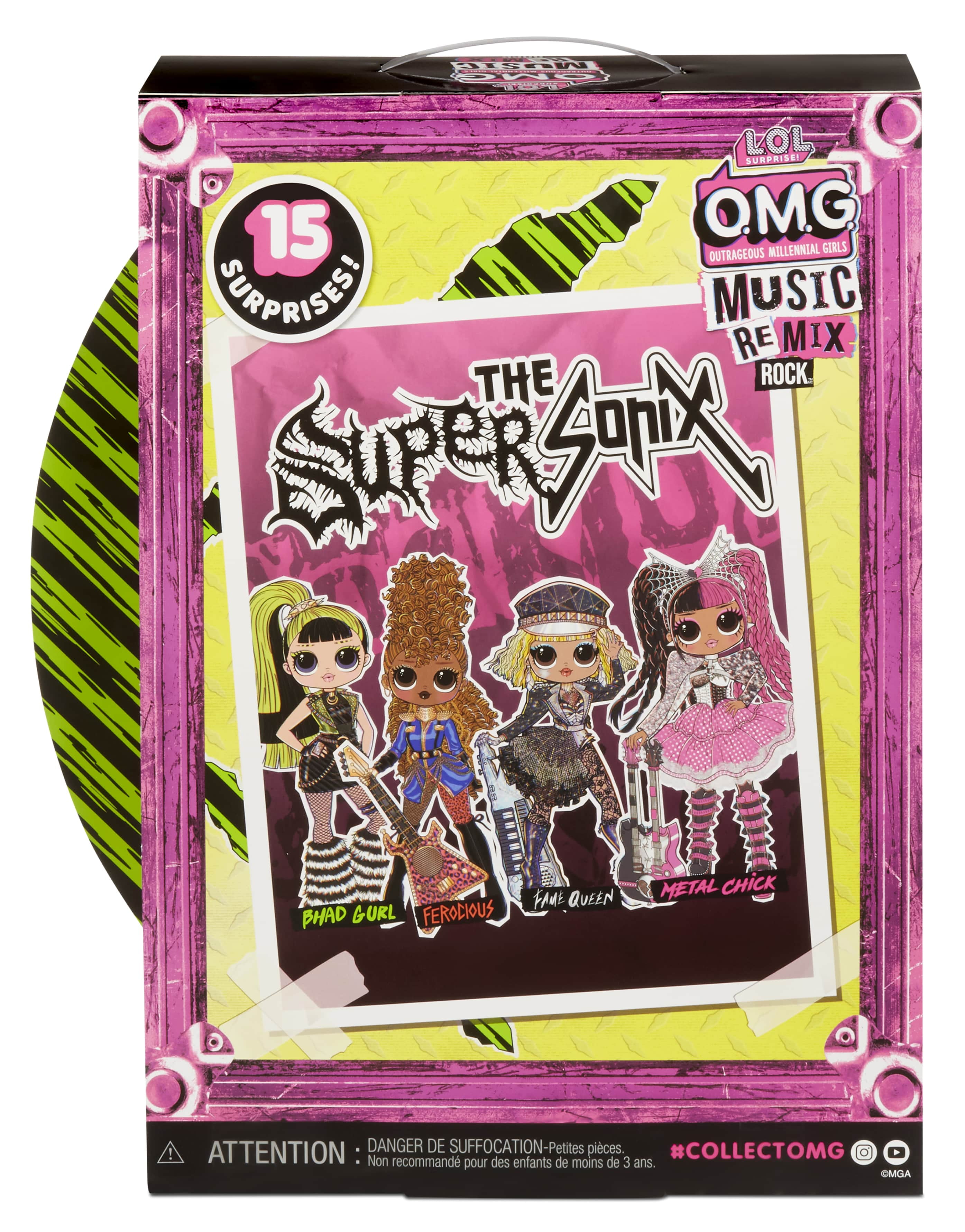 Buy LOL Surprise Omg Remix Rock Bhad Gurl Fashion Doll With 15 ...