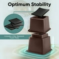 Home Intuition Bed Risers Heavy Duty Adjustable Furniture Riser 3, 5 or ...