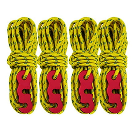ALLOMN 3mm Reflective Tent Guide Rope Lightweight Guy Line Cord ...