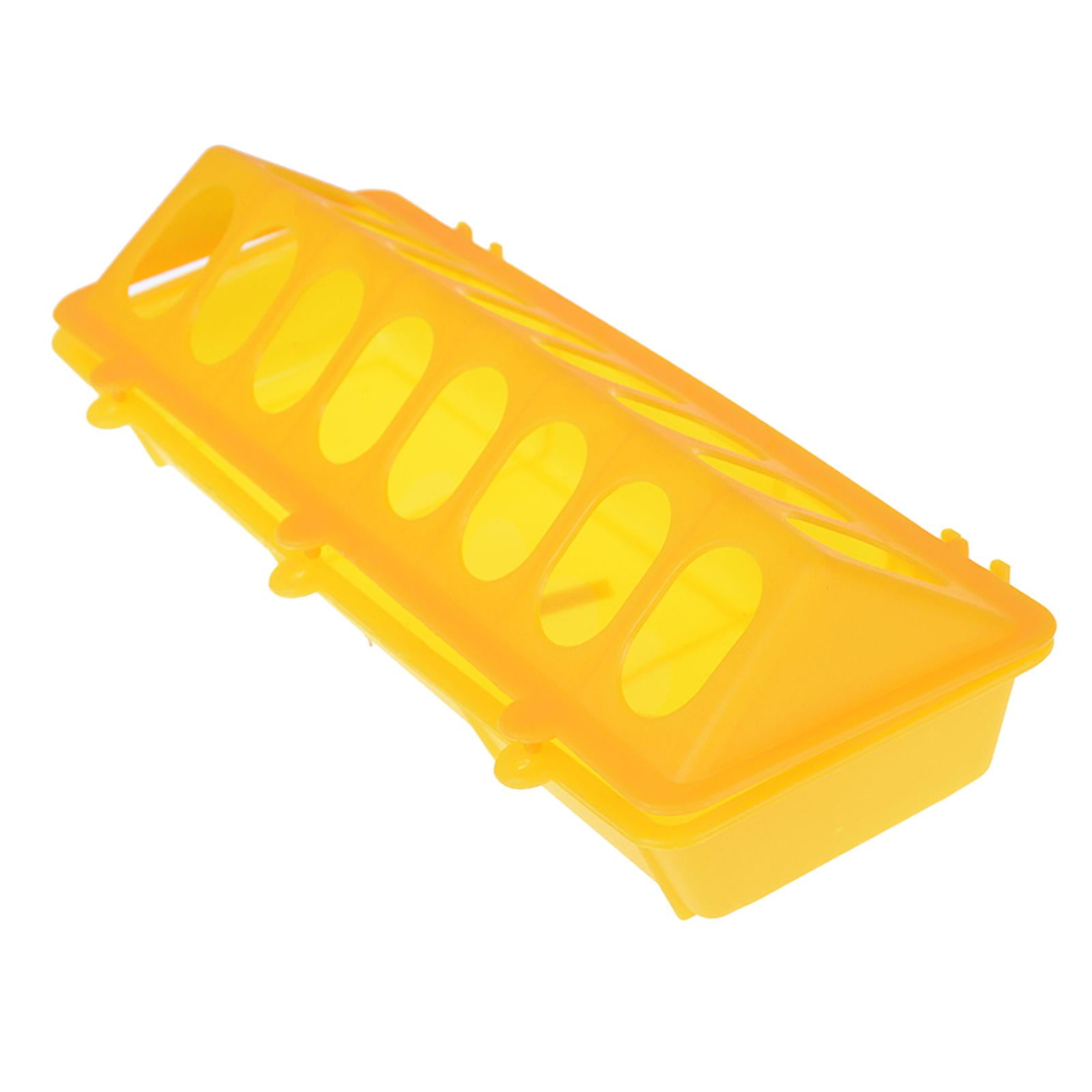 Poultry Feeder Trough Baby Chick Feeder Chicken Feeder Yellow - Walmart.com