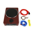 8inch Under Seat Powered Subwoofer Active Hideaway Car Truck Sub w/ Amp ...