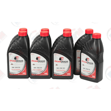 PENN GRADE 1 71196, Synthetic Blend High Performance Oil SAE 20W-50, 12 ...