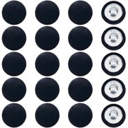 100 Pcs Fabric Covered Button 10mm Gray Fabric Metal Shank Buttons 1 ...